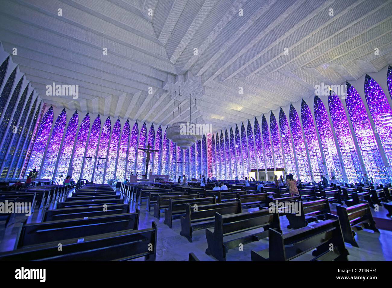 Santuario Dom Bosco, Catholic church, interior, Brasilia, Distrito ...