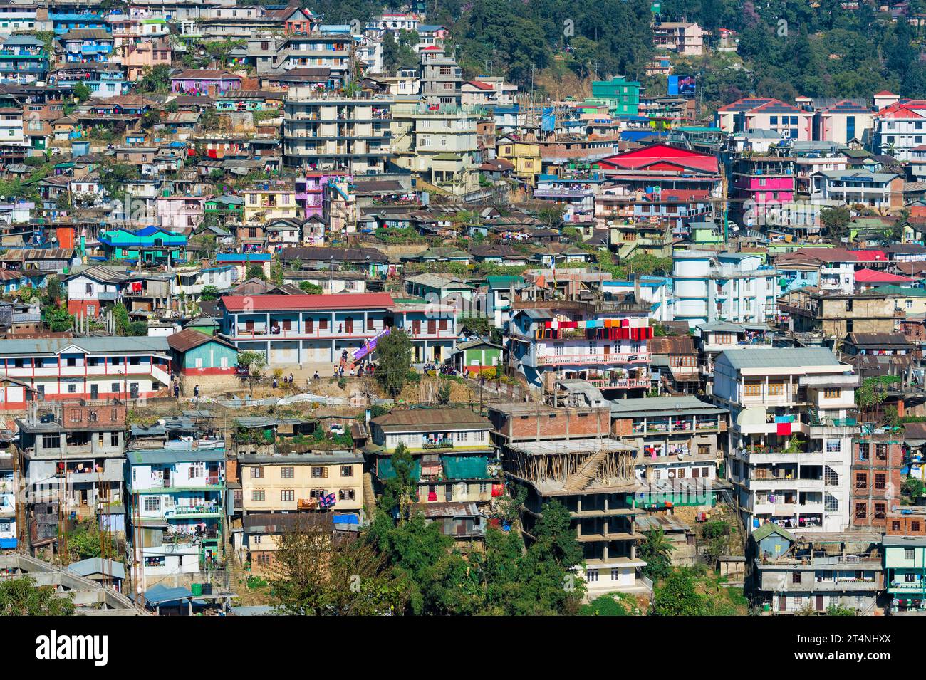 View over Kohima city, Nagaland, India Stock Photo - Alamy