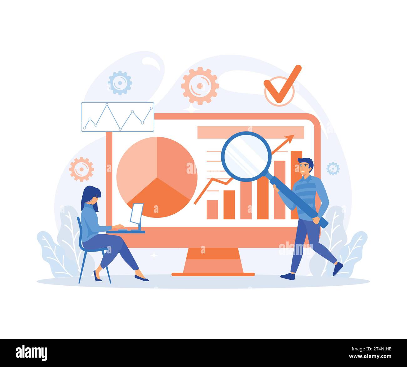 Statistical and Data analysis for business finance investment concept ...
