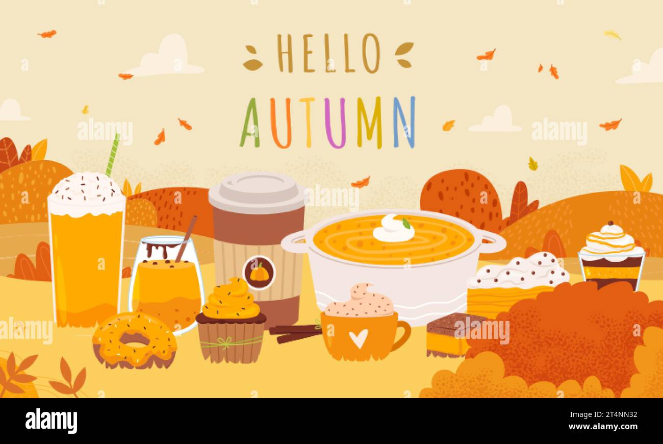 Baking pumpkins Stock Vector Images - Alamy