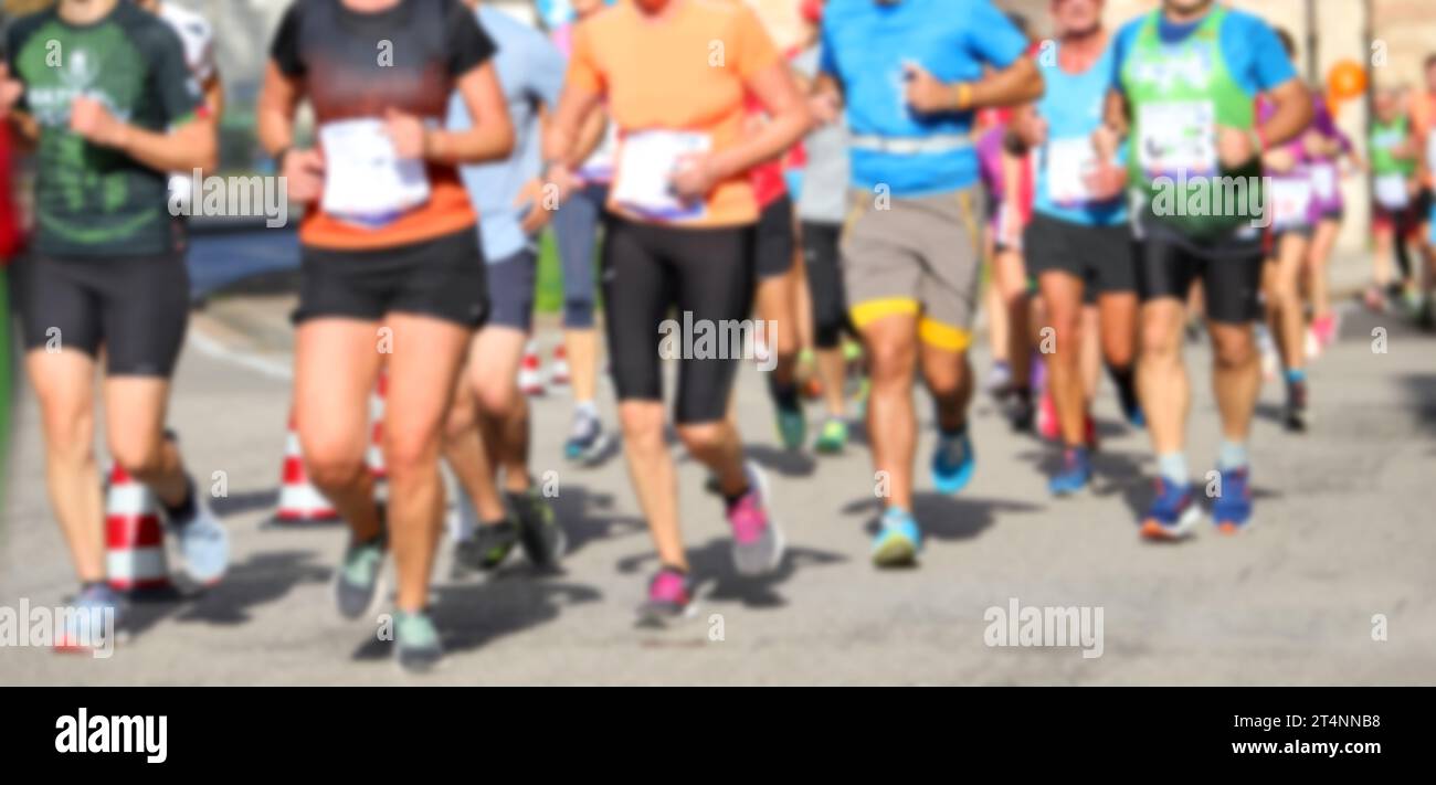 INTENTIONALLY BLURRED ideal as a sports background of people during the ...