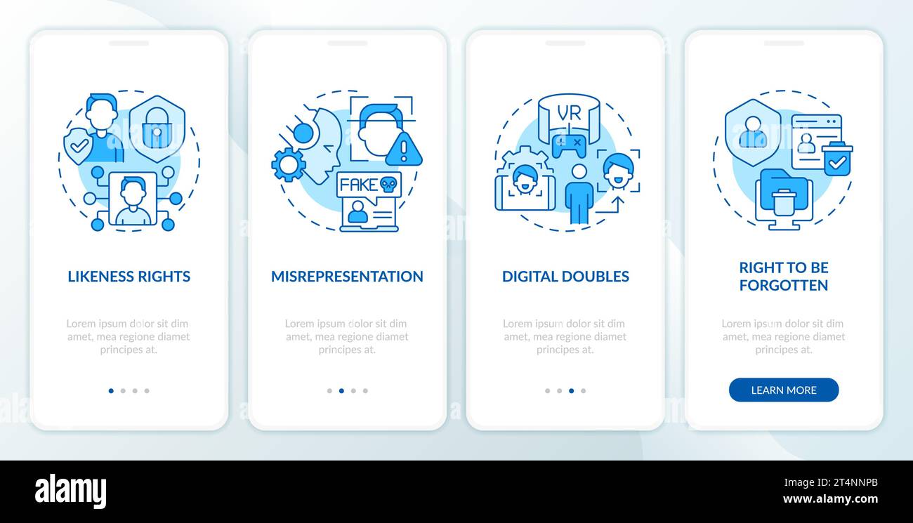 Walkthrough cyber law with linear icons Stock Vector Image & Art - Alamy