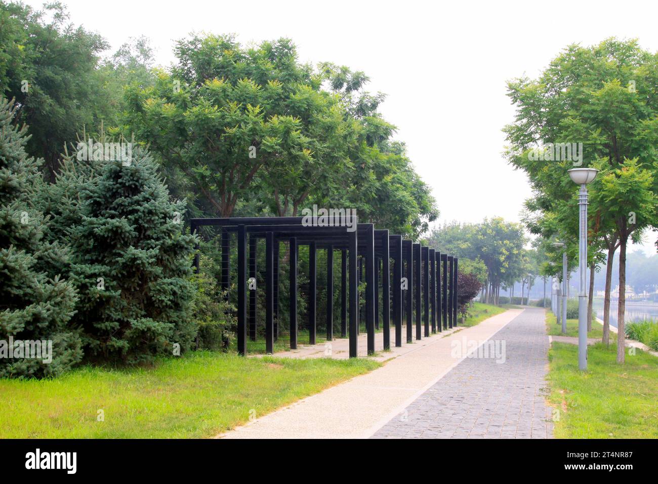 Park Building Landscape, China Stock Photo - Alamy