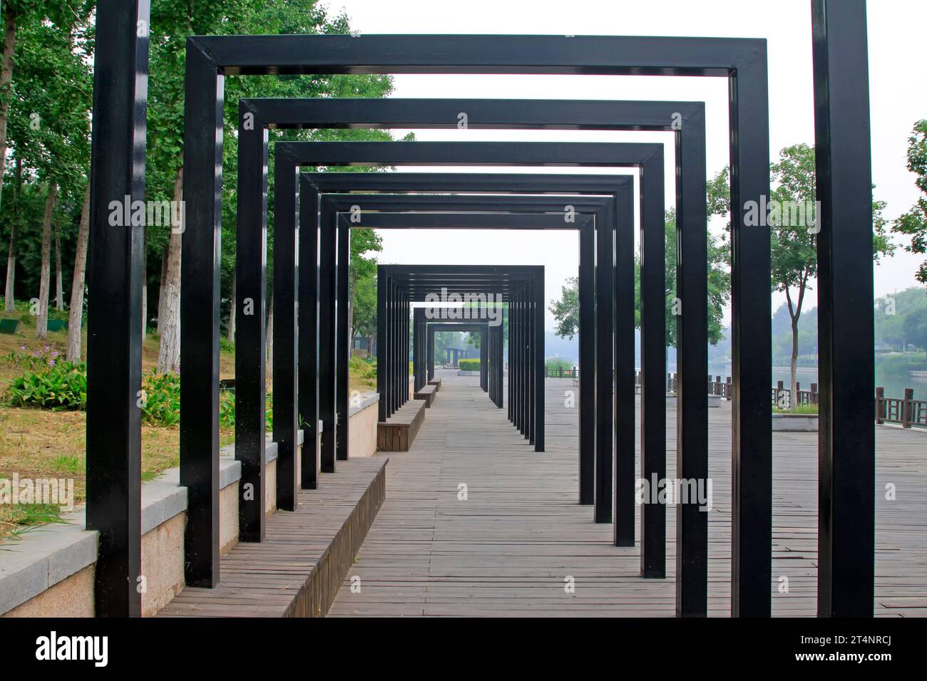 Park Building Landscape, China Stock Photo - Alamy