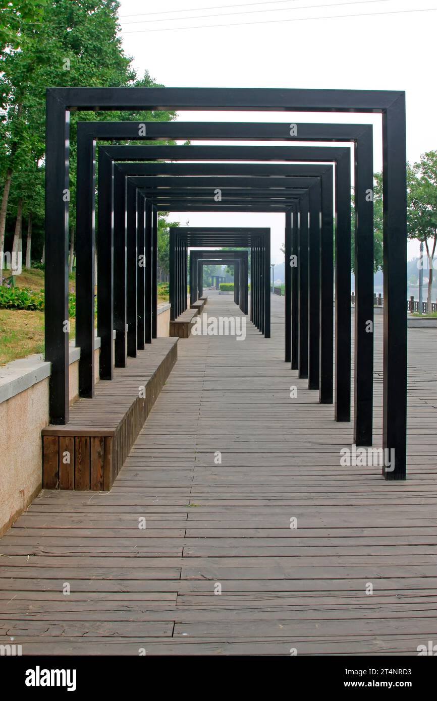Park Building Landscape, China Stock Photo - Alamy