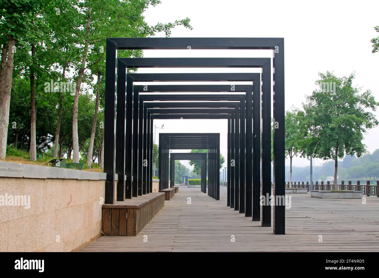 Park Building Landscape, China Stock Photo - Alamy