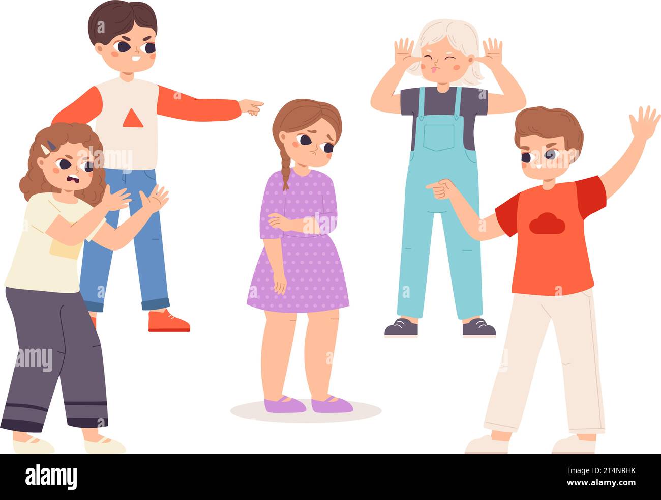 Bullying cartoon hi-res stock photography and images - Alamy