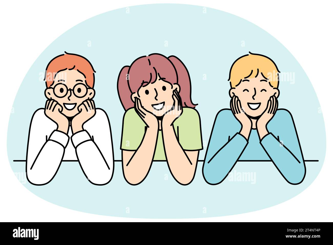 Listen carefully children Stock Vector Images - Alamy