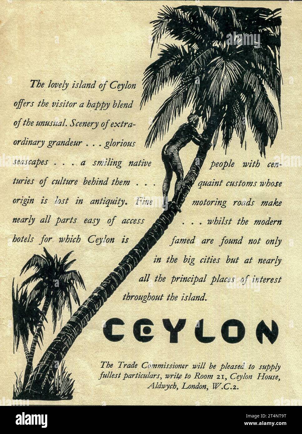 Ceylon travel advertisements hi-res stock photography and images - Alamy