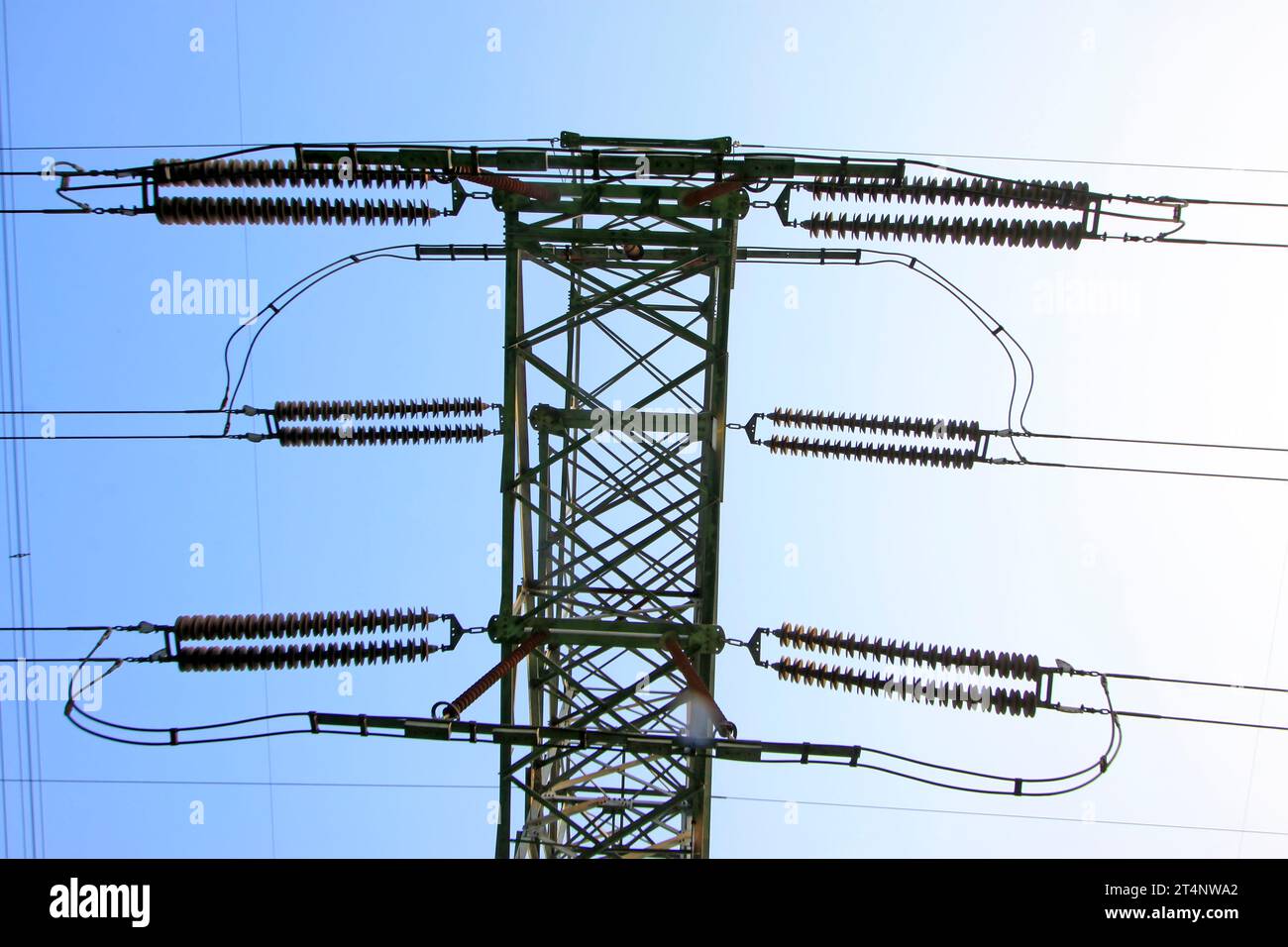 Electric power equipment and an insulator, closeup of photo Stock Photo ...