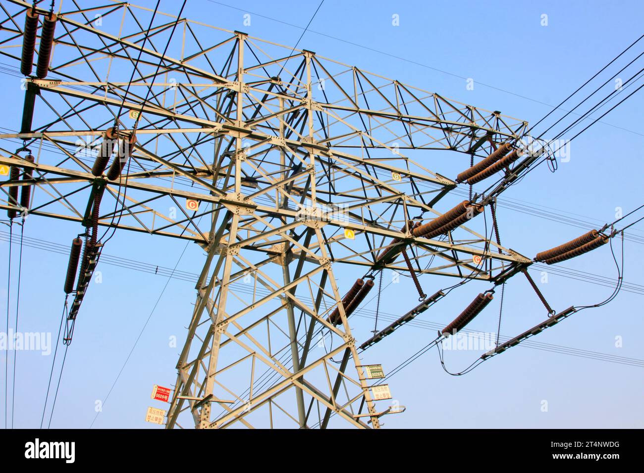 electric tower, closeup of photo Stock Photo - Alamy