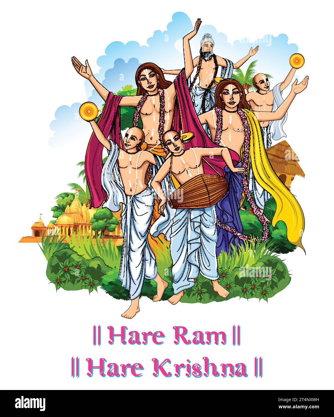 Iskcon india Stock Vector Images - Alamy