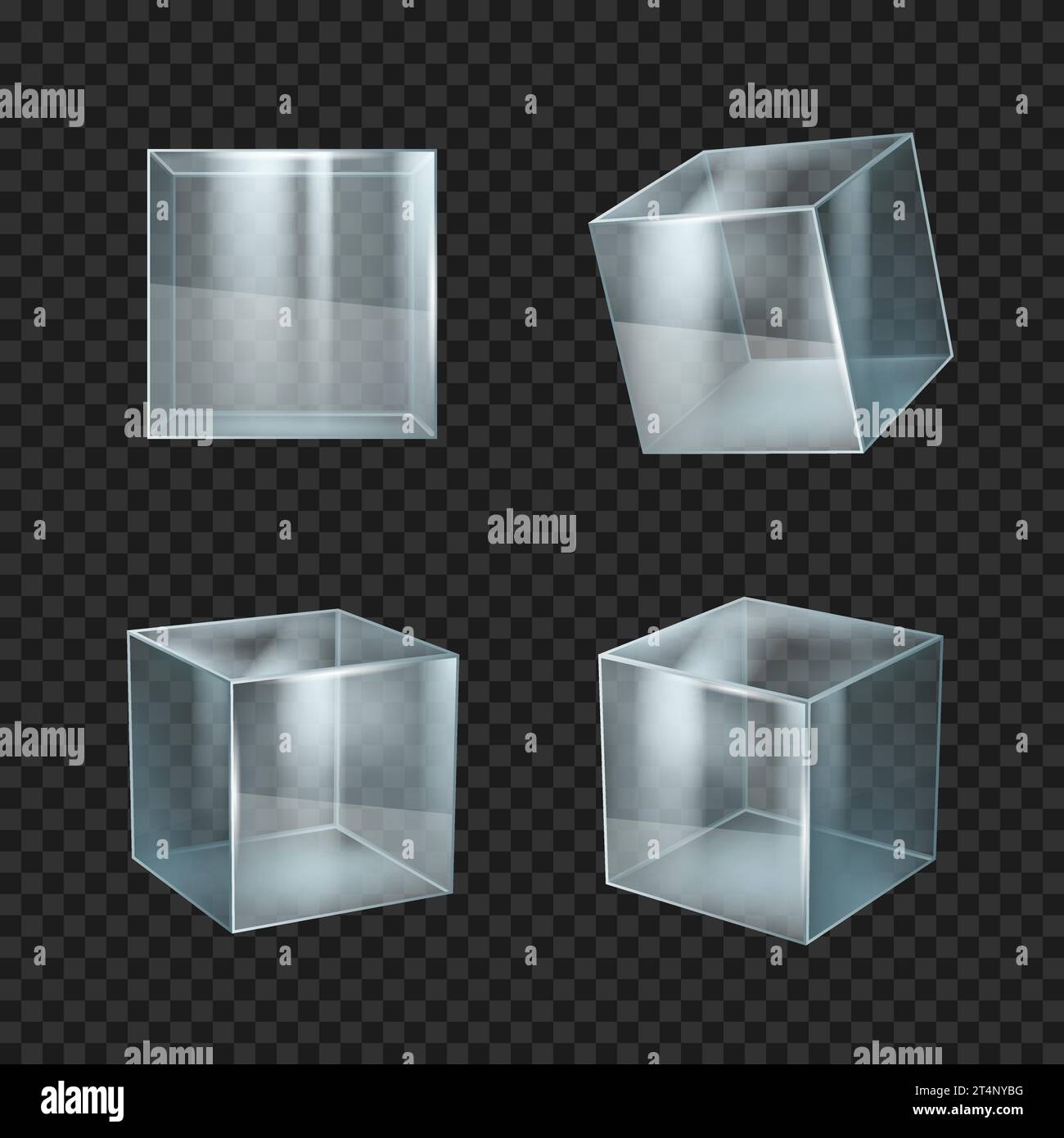 Plastic cube transparant hi-res stock photography and images - Alamy