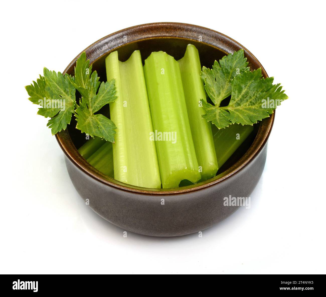 Heap of celery sticks isolated on white background. Celery isolated on ...