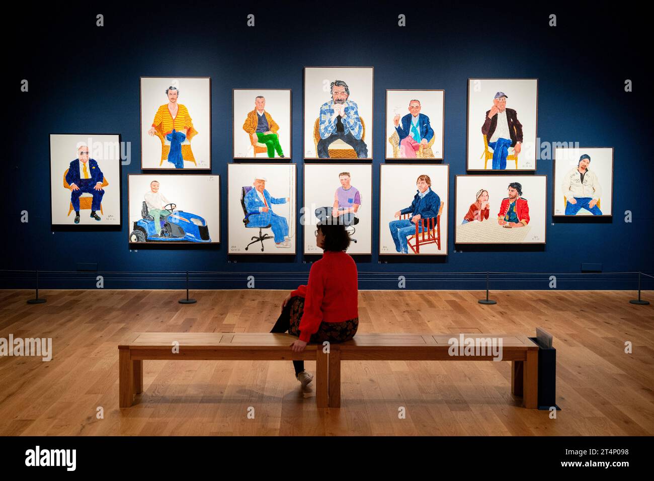 Perry Stewart during a photocall for the David Hockney: Drawing from ...