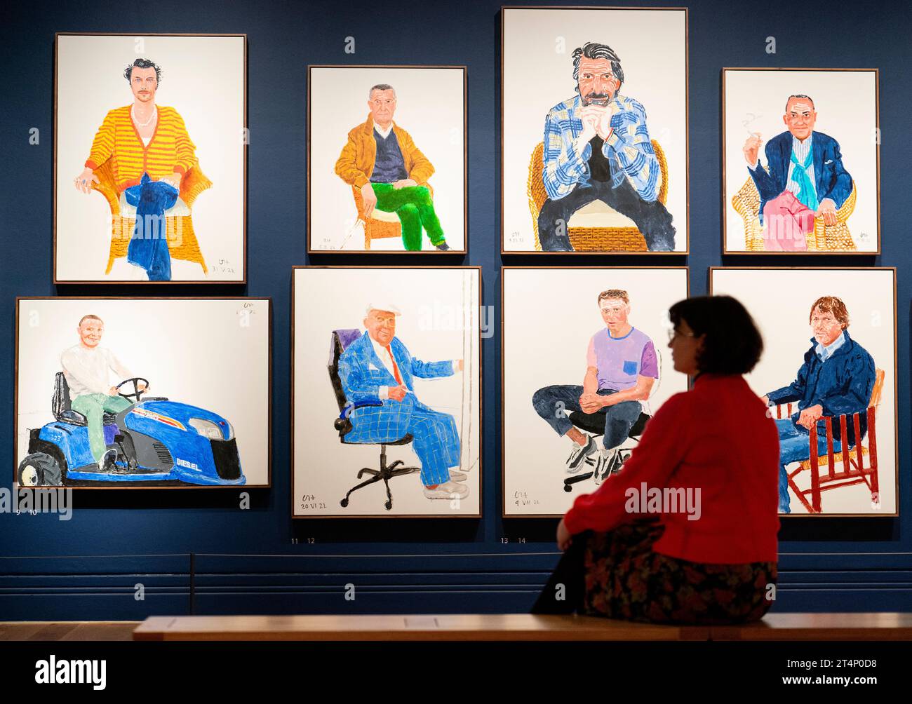 Perry Stewart during a photocall for the David Hockney: Drawing from ...