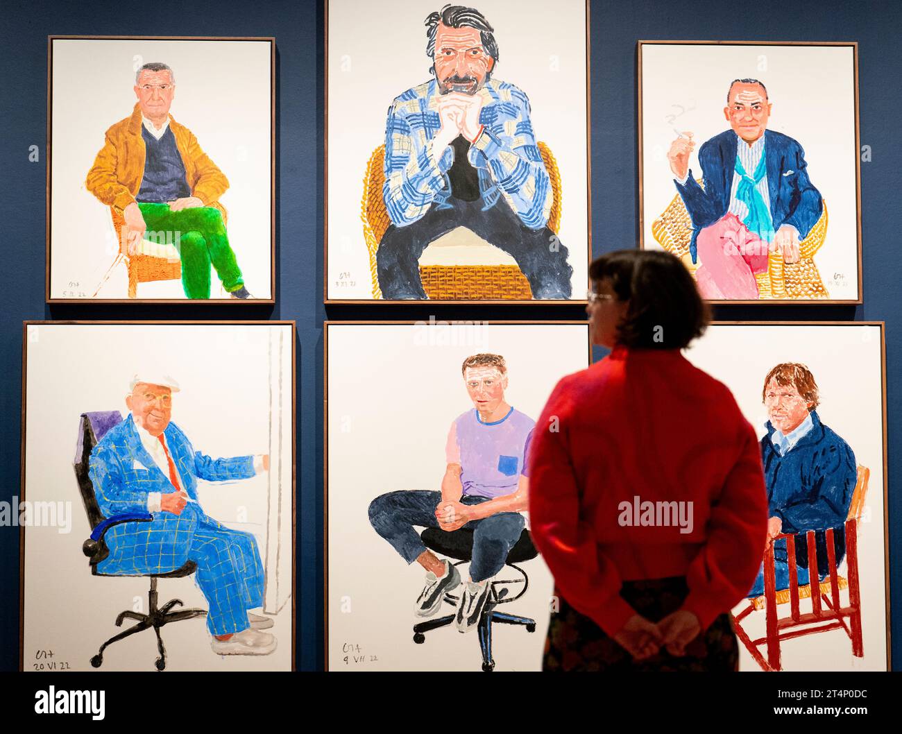 Perry Stewart during a photocall for the David Hockney: Drawing from ...