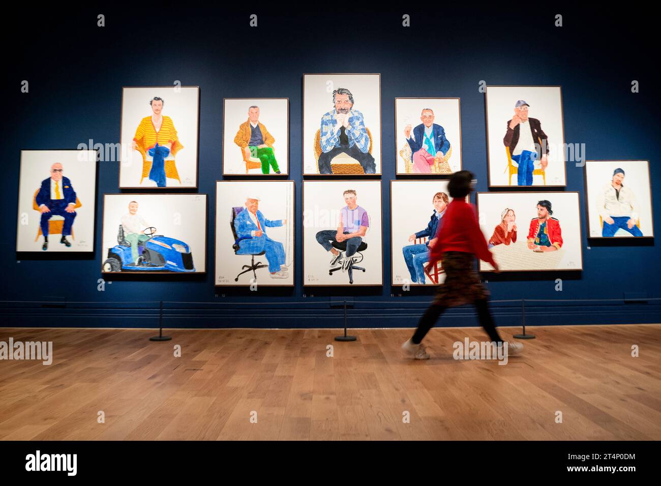 Perry Stewart during a photocall for the David Hockney: Drawing from ...
