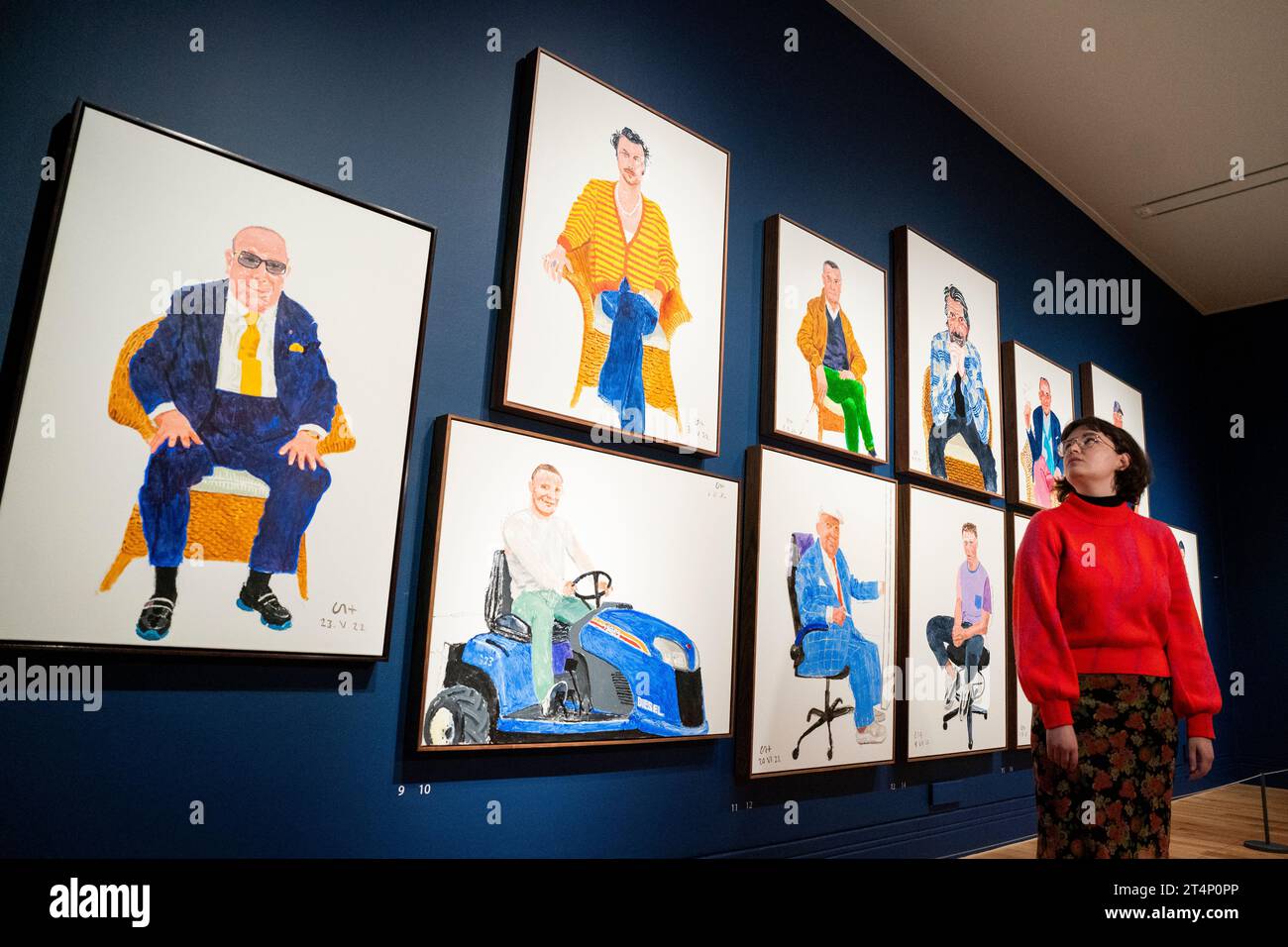 Perry Stewart during a photocall for the David Hockney: Drawing from ...