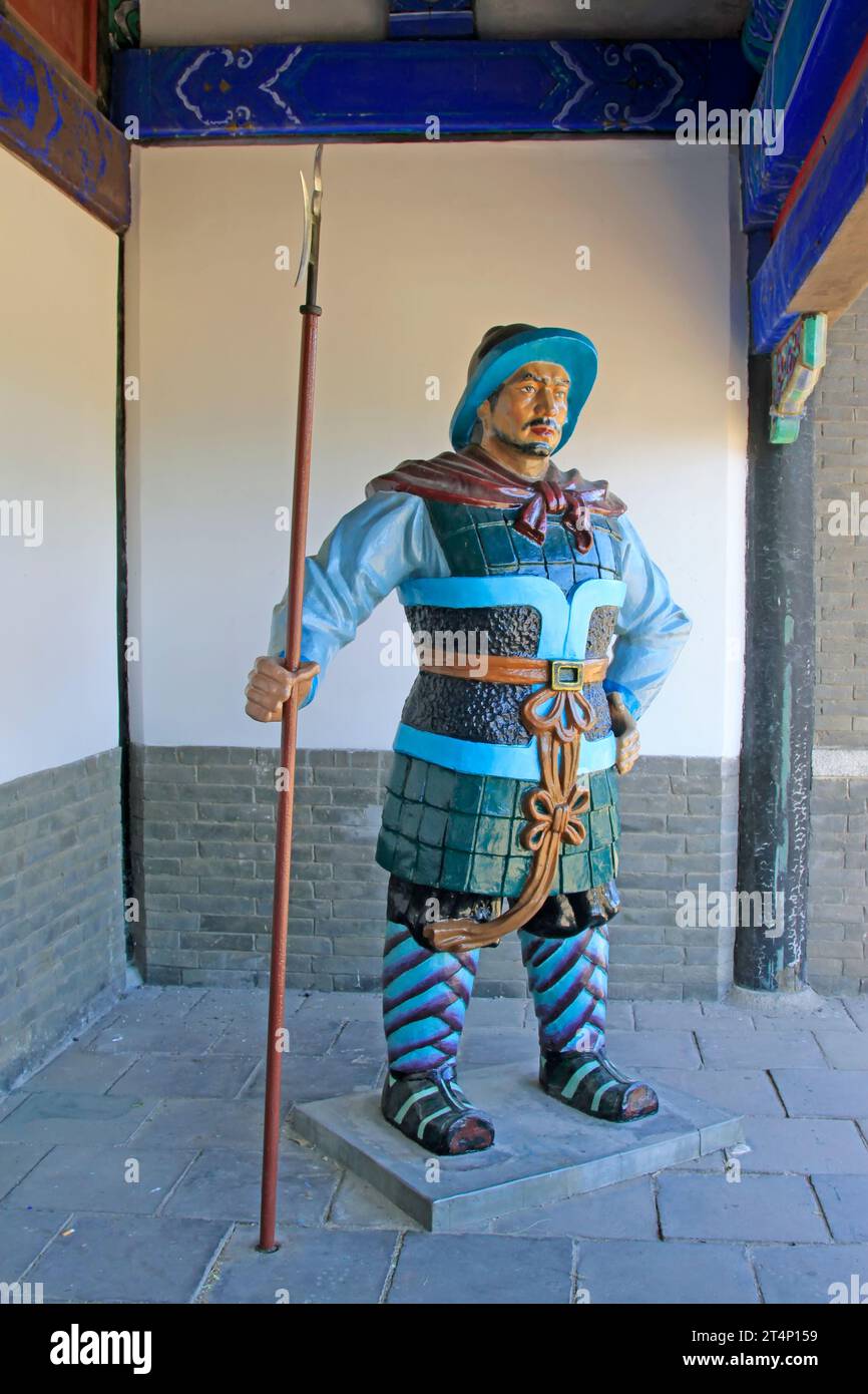 ancient China soldiers in a park Stock Photo - Alamy