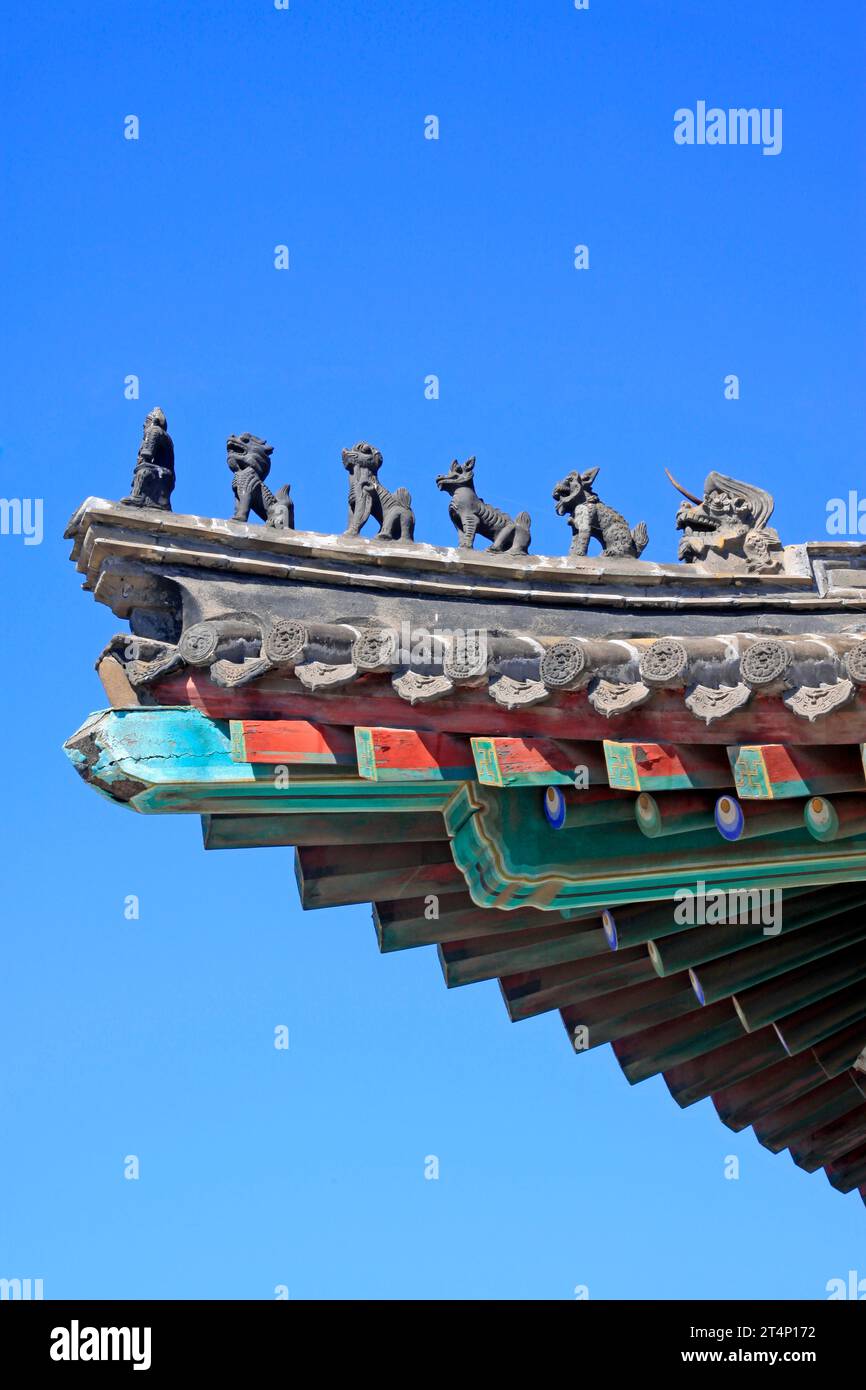 ancient China eaves landscape architecture Stock Photo - Alamy