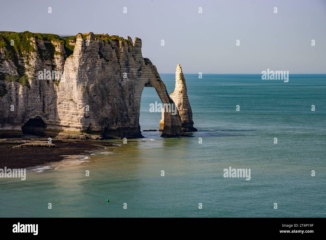 Landscape of the cliffs in Etretat, Normandy, France Stock Photo - Alamy