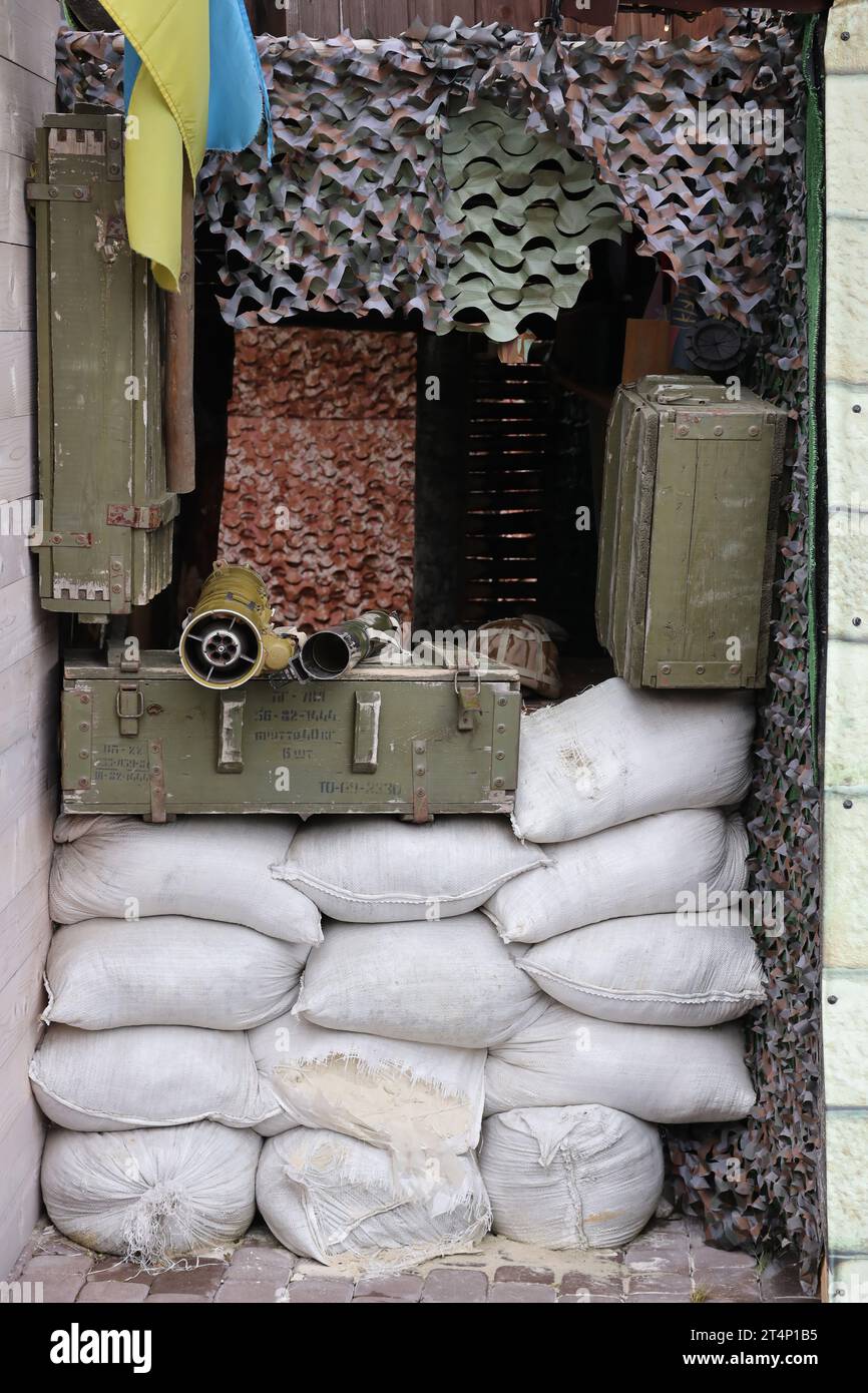 Military, Shooting RPG anti tank grenade launcher. war trophy. military ...