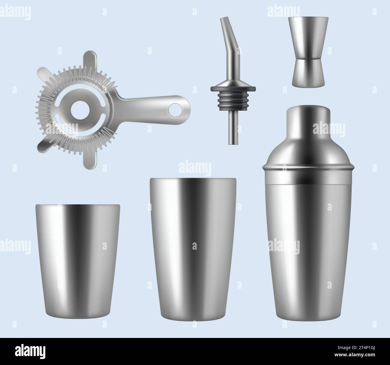 Bartender preparing drinks Stock Vector Images - Alamy