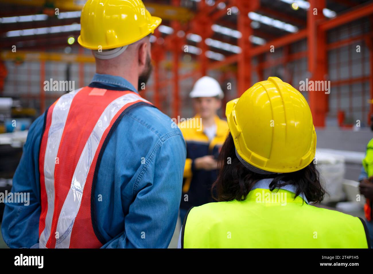 Team work men blue collar hi-res stock photography and images - Alamy
