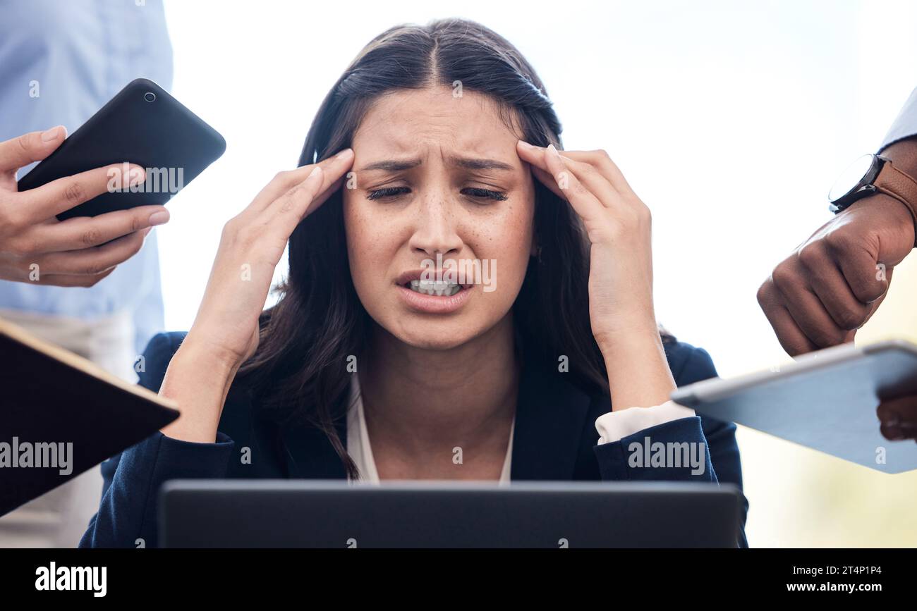 You can’t always control what goes on outside. a young businesswoman ...