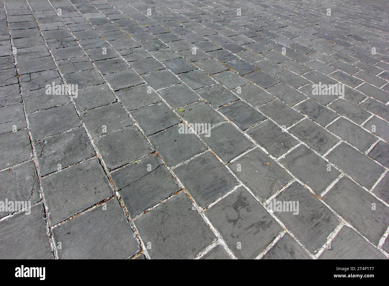 Gray brick build by laying bricks or stones on the ground Stock Photo ...