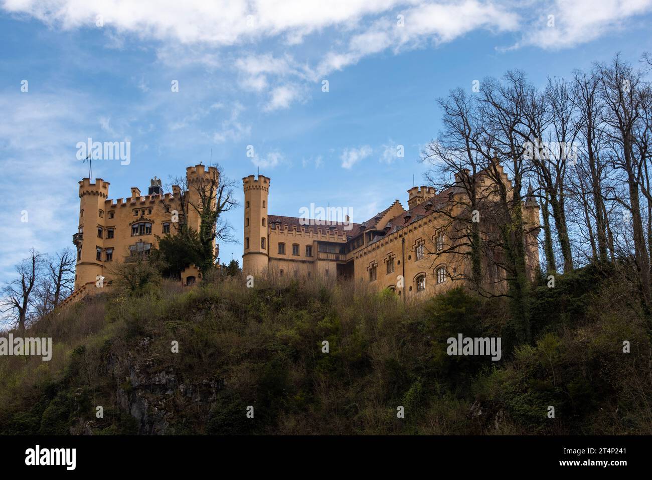 Hohenschwangau Castle, a 19th-century palace in southern Germany Stock ...