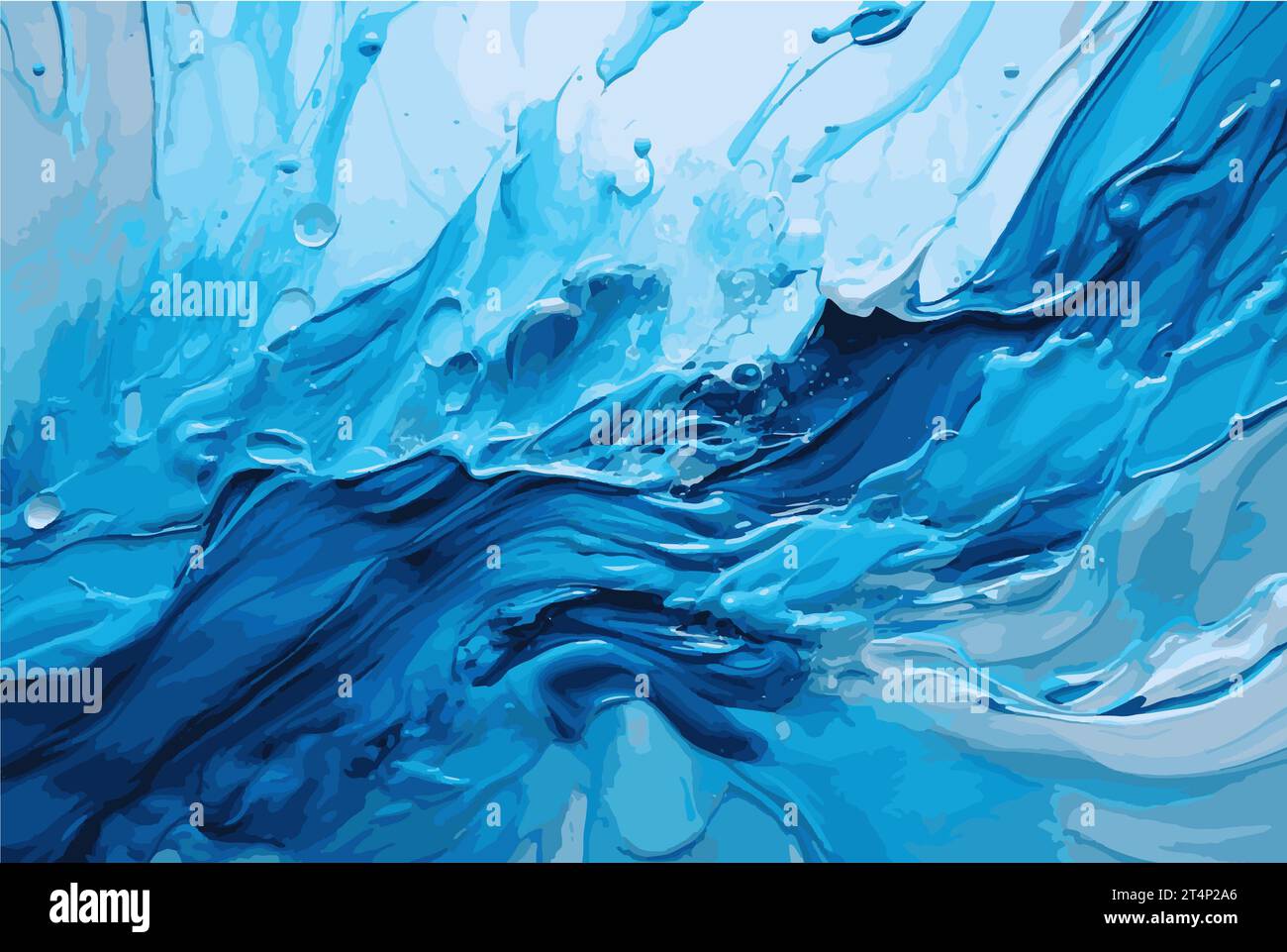 Abstract blue wave background. Illustration Stock Photo - Alamy