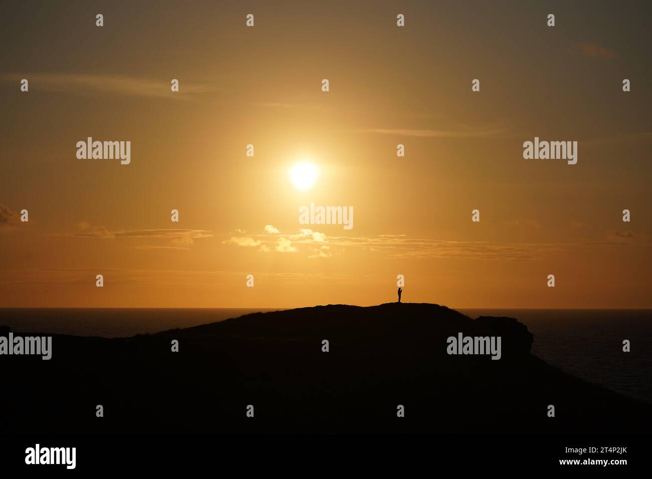 Sunset in Devon Stock Photo - Alamy