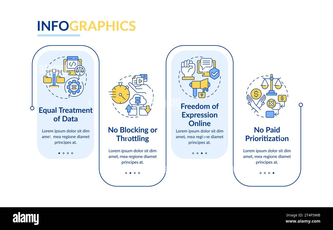 Multicolor cyber law layout with linear icons Stock Vector Image & Art ...