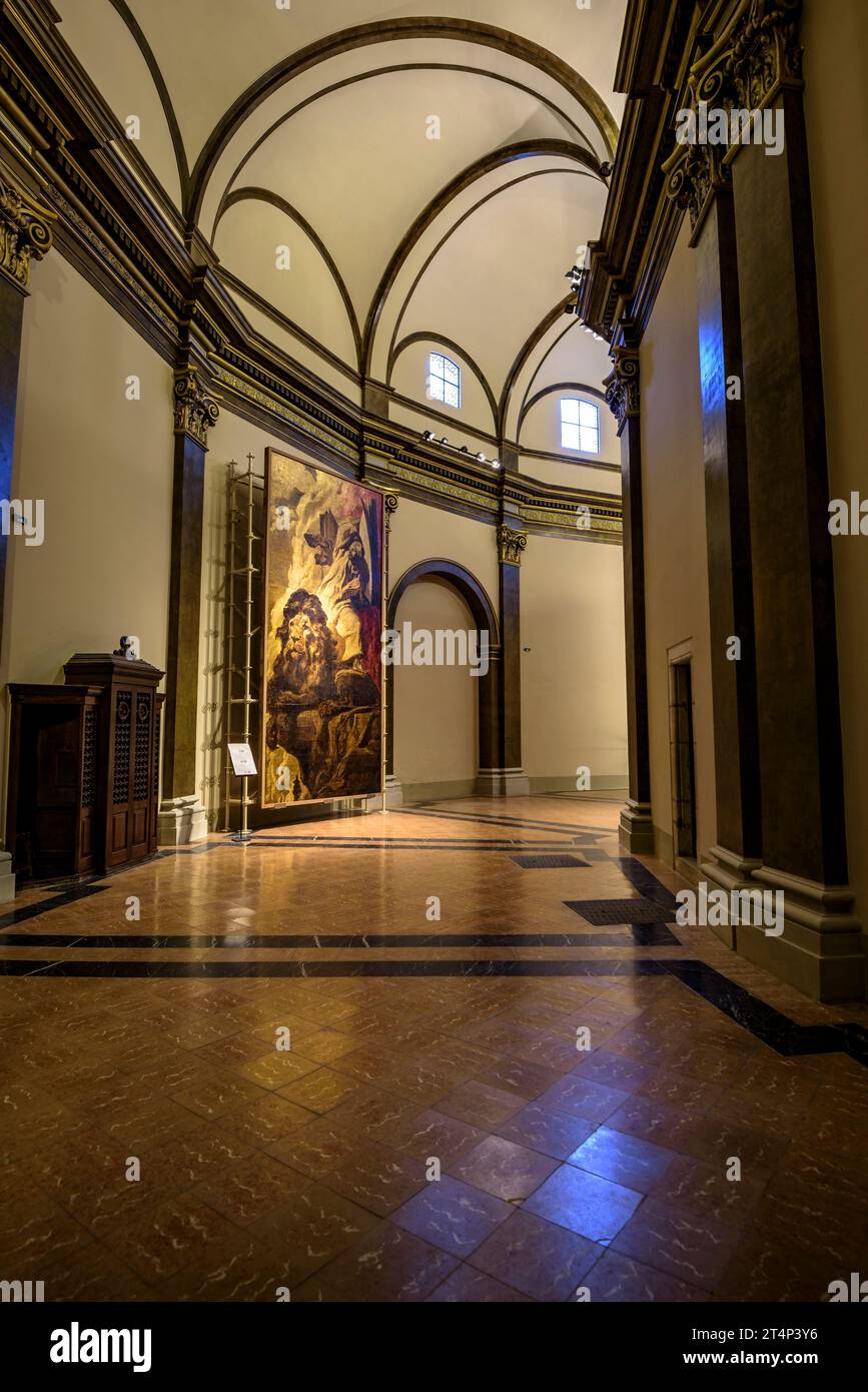 Vic Cathedral ambulatory with restored original paintings by Josep ...