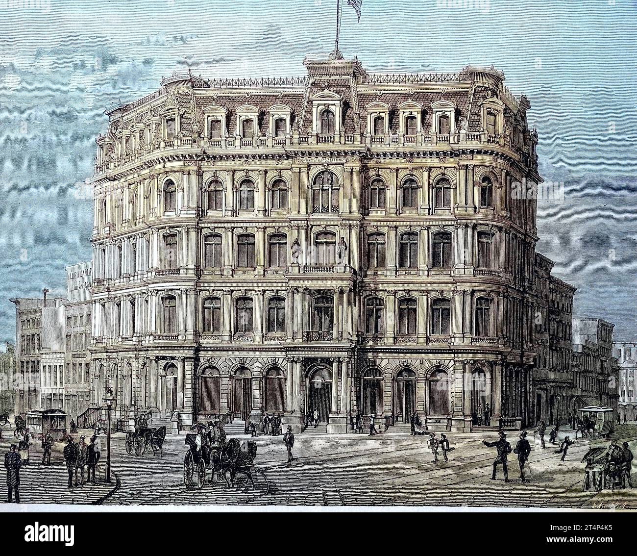 Das Gebäude der New Yorker Staatszeitung, der Arbeitspalast in New York ...