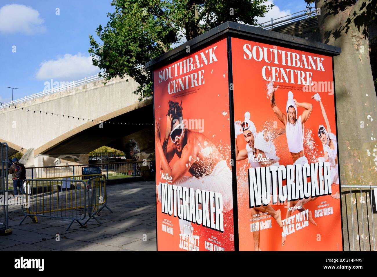 London, UK. Posters for 'Nutcracker' at the Tuff Nut Jazz Club in ...