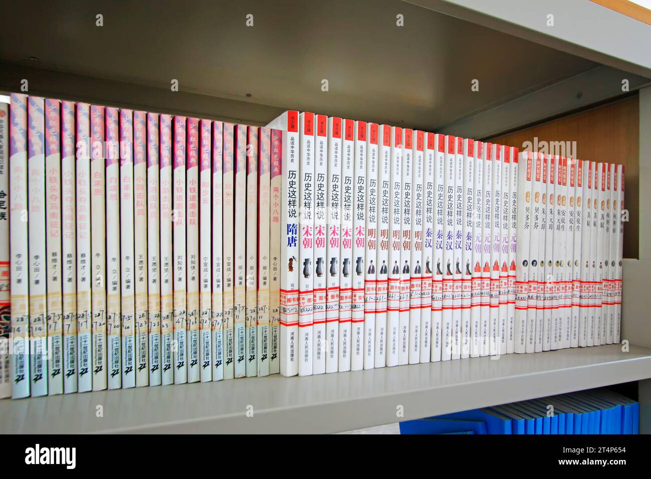 Library in primary school, China Stock Photo - Alamy