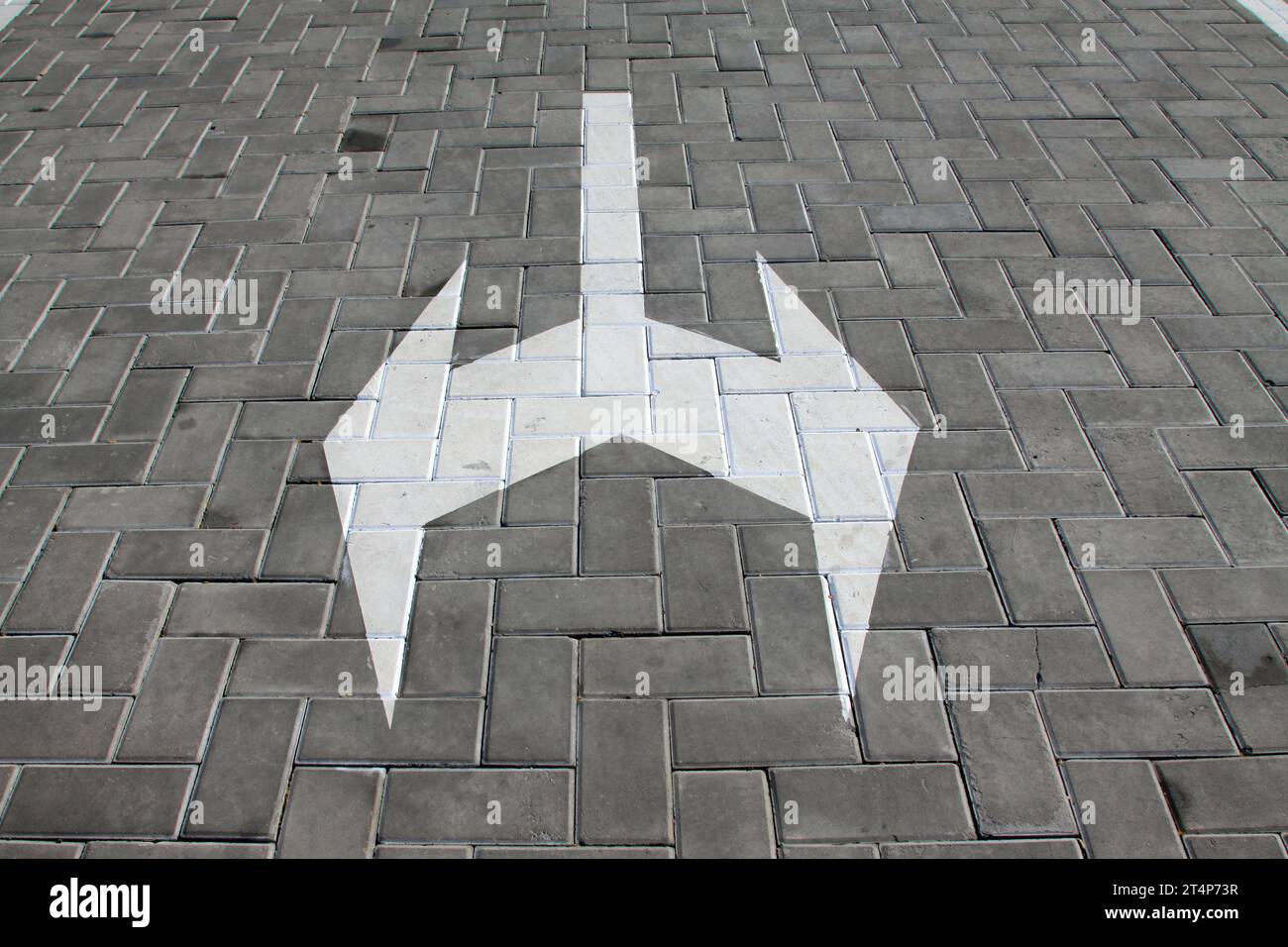 Point to tag, traffic signs on the asphalt road Stock Photo - Alamy