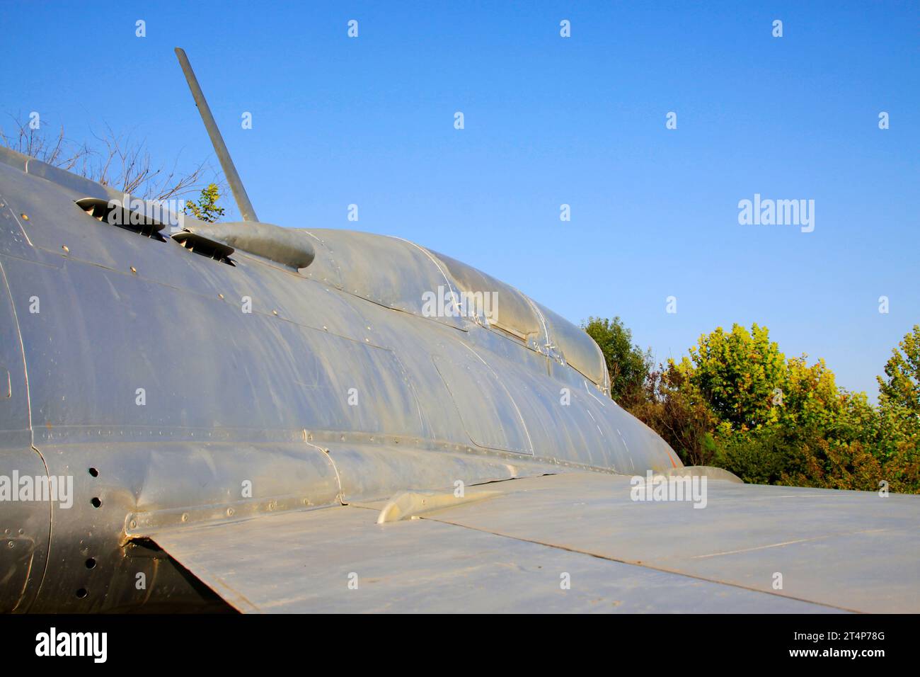 Chinese air retired fighter jets in a park Stock Photo - Alamy