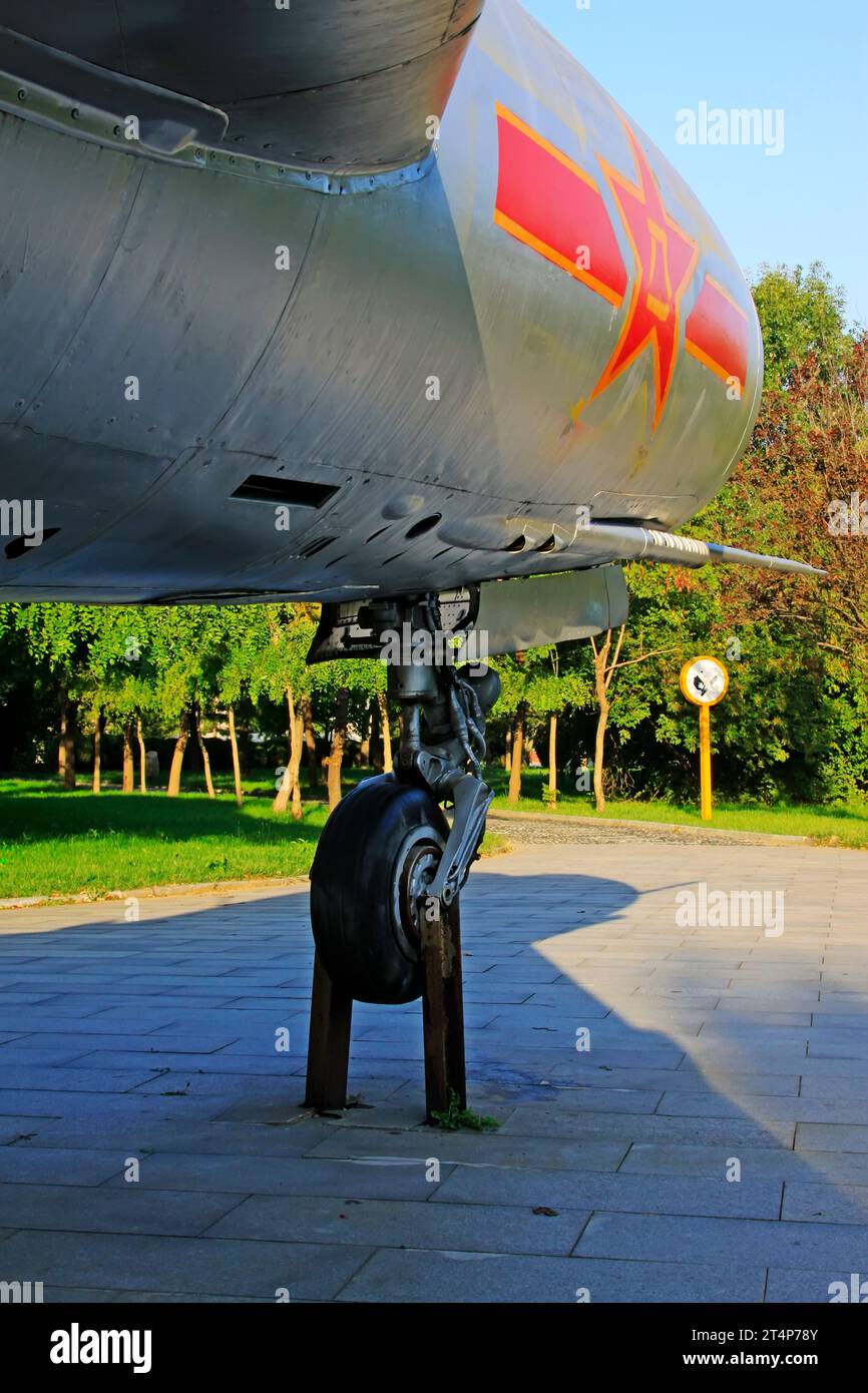 Chinese air retired fighter jets in a park Stock Photo - Alamy