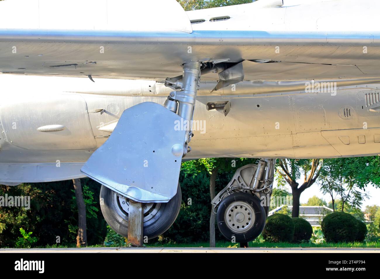 fighter landing gear, closeup of photo Stock Photo - Alamy