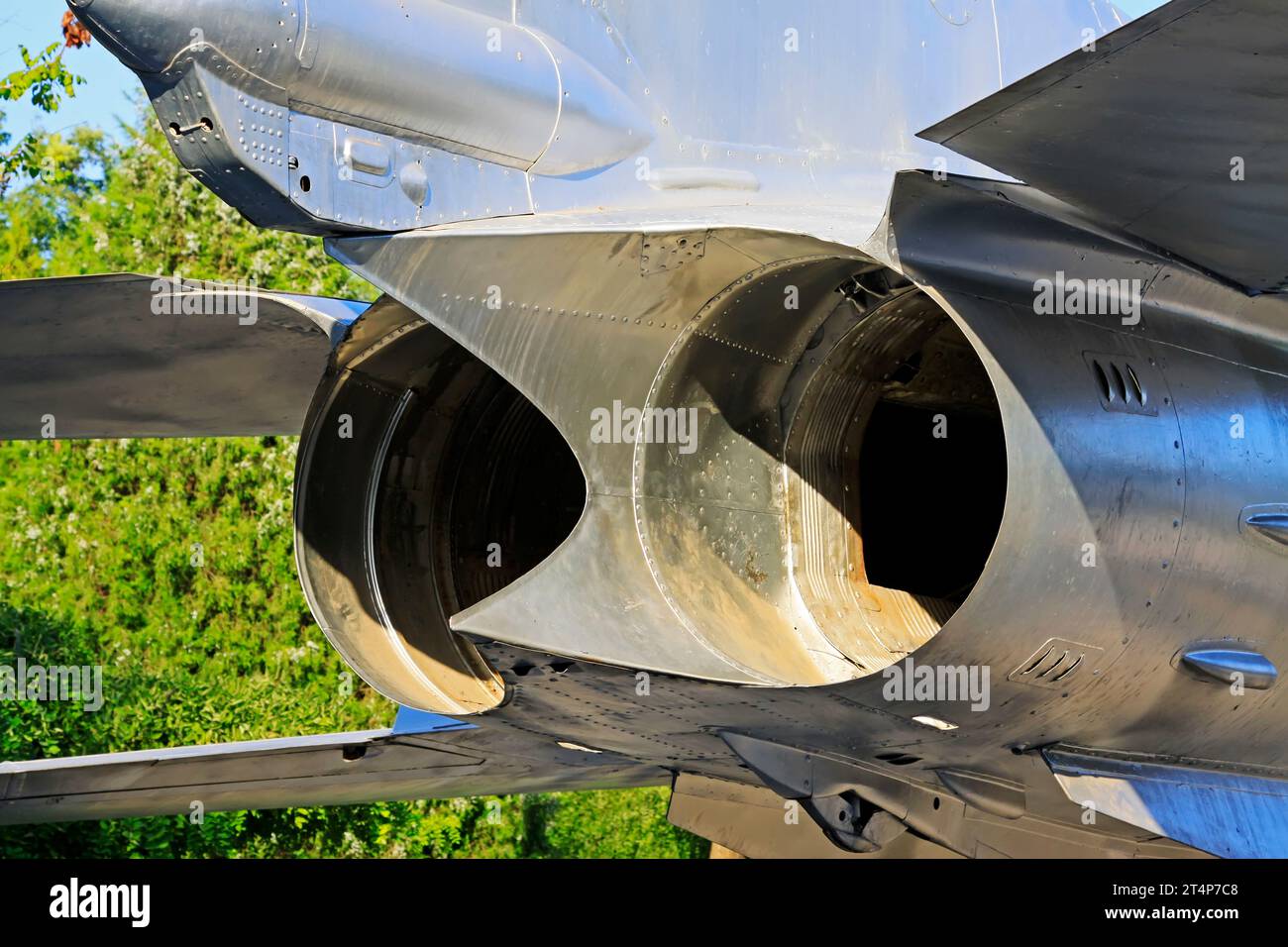 fighter jet nozzle, closeup of photo Stock Photo - Alamy