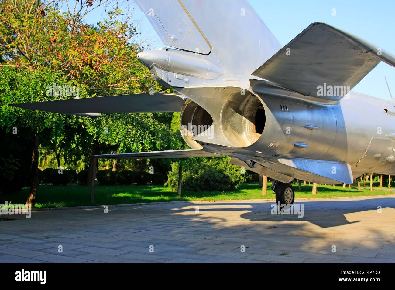 Chinese air retired fighter jets in a park Stock Photo - Alamy