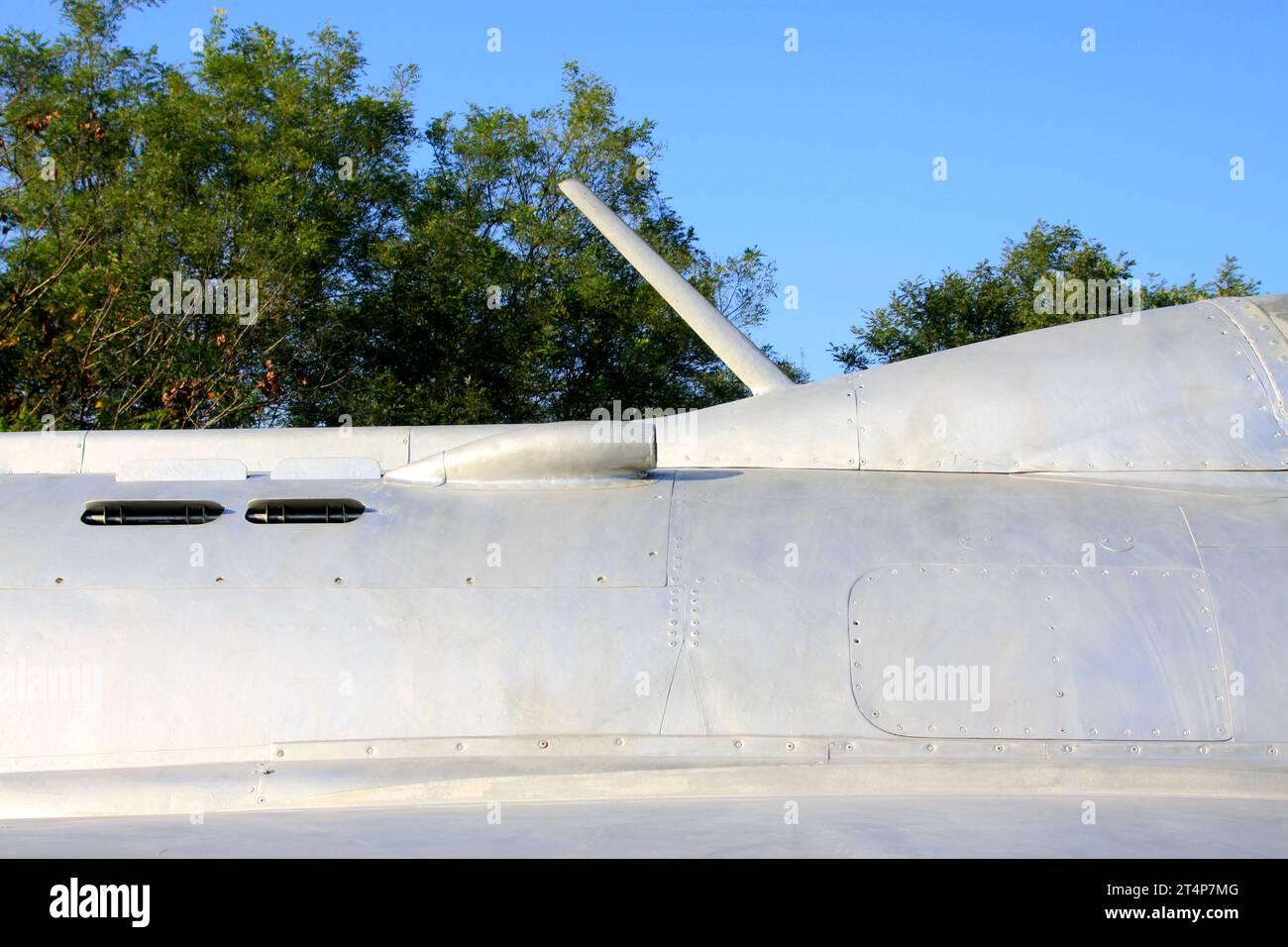 Fighter aircraft aluminum alloy shell Stock Photo - Alamy