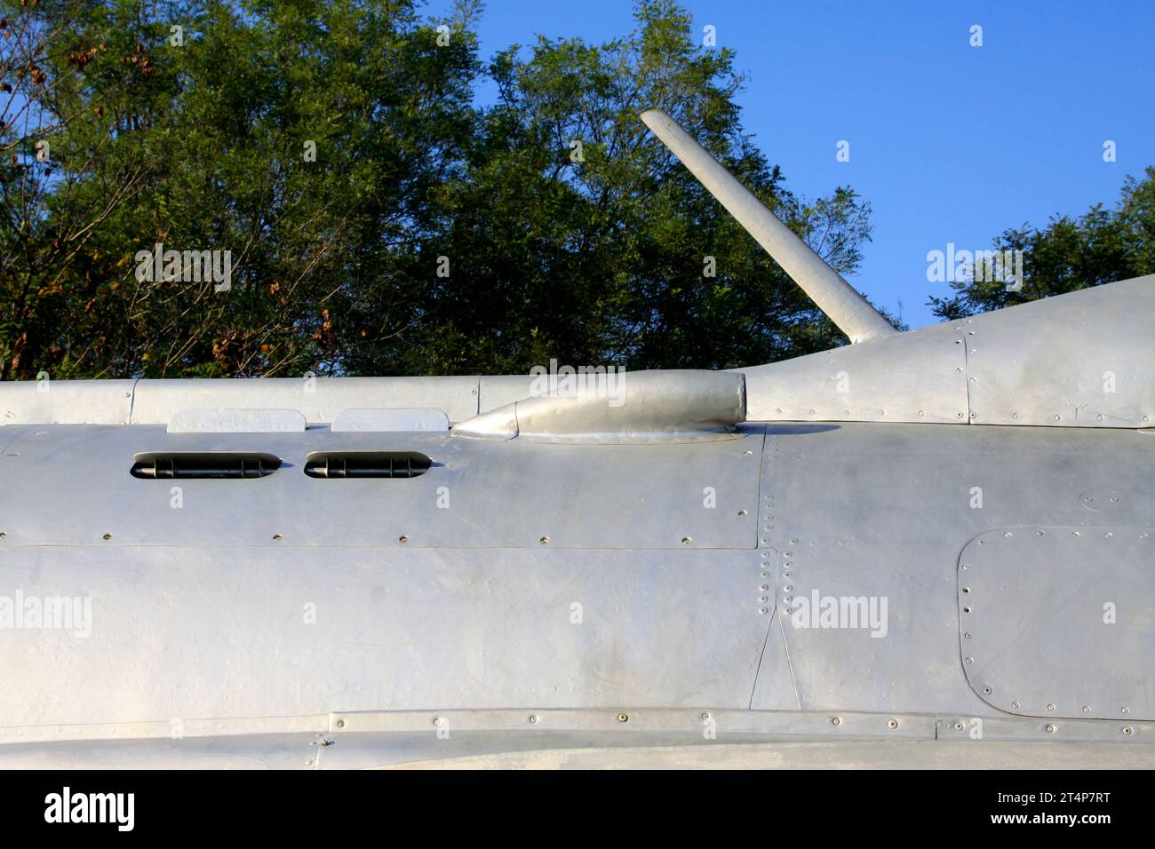 Fighter aircraft aluminum alloy shell Stock Photo - Alamy