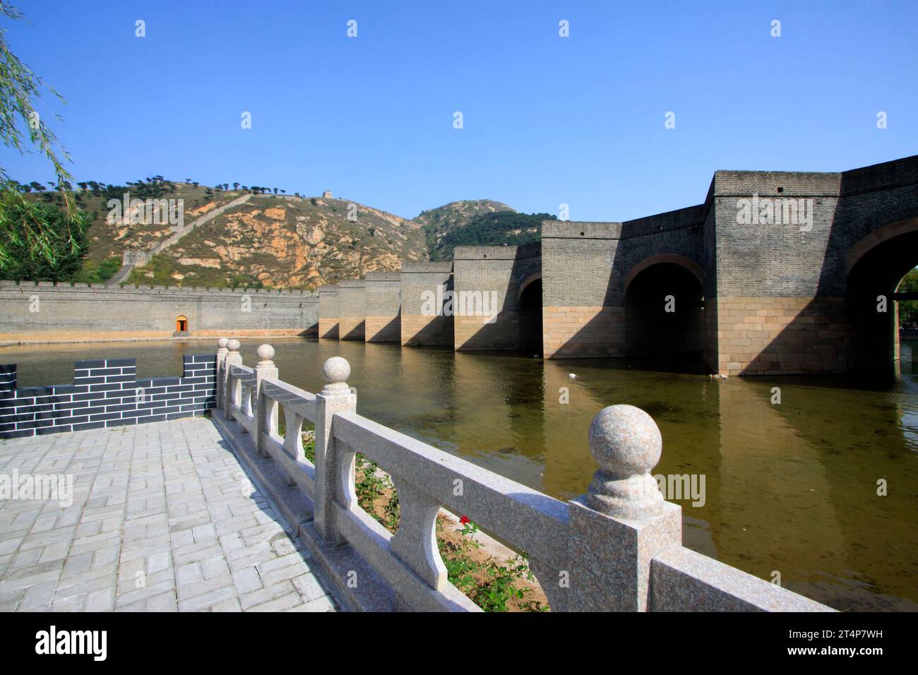 China ancient Great Wall building landscape Stock Photo - Alamy