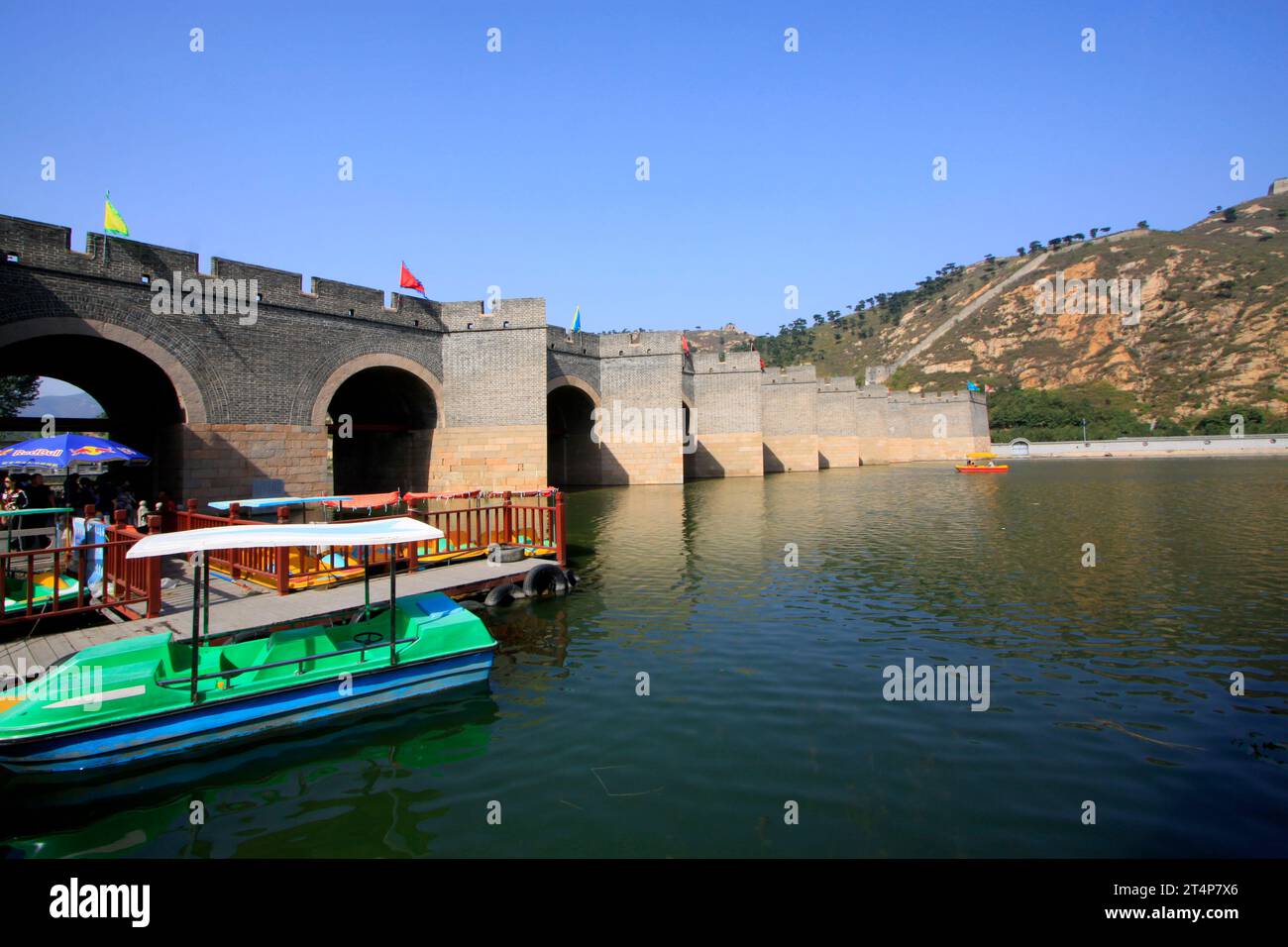 China ancient Great Wall building landscape Stock Photo - Alamy