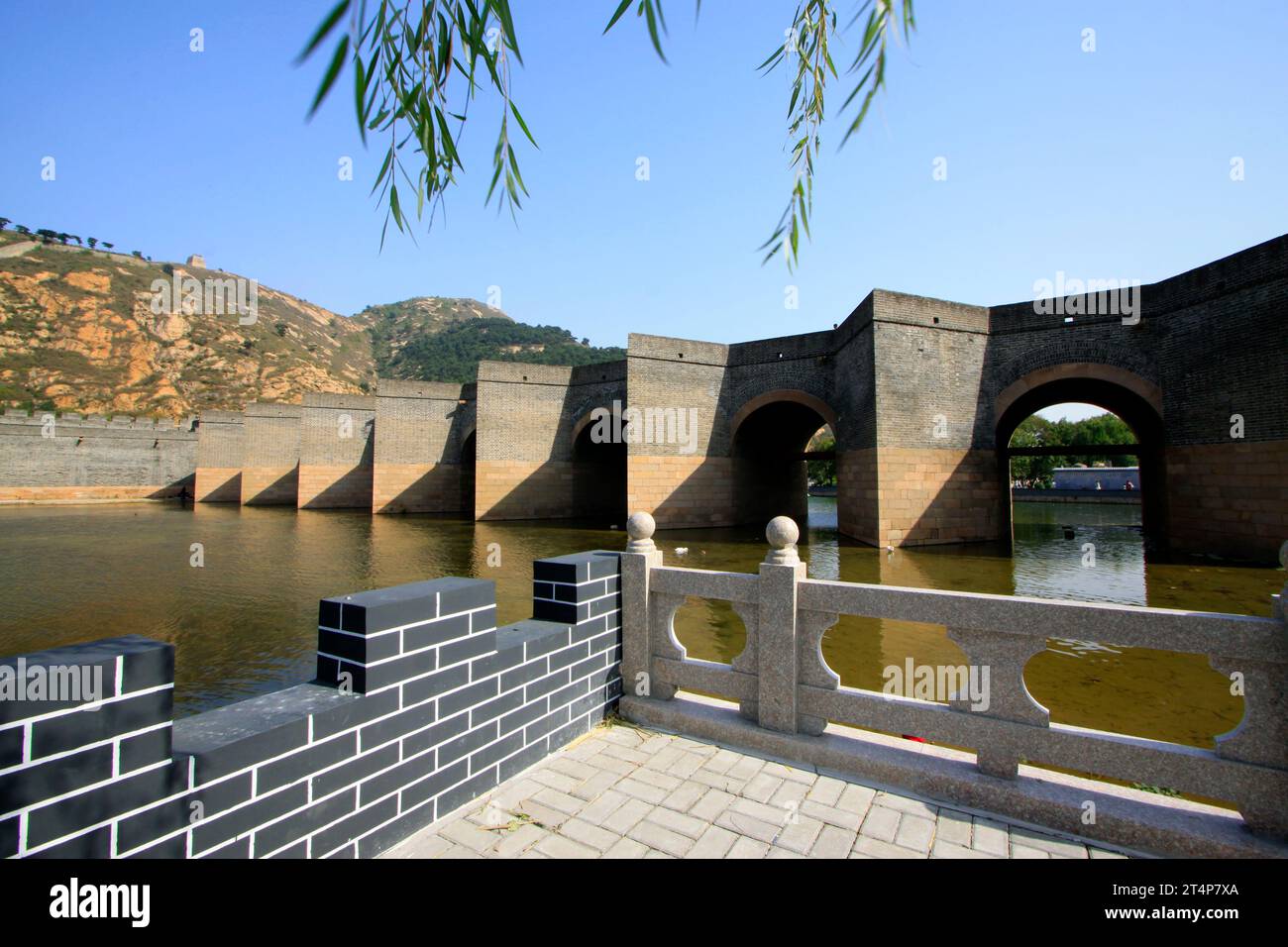 China ancient Great Wall building landscape Stock Photo - Alamy